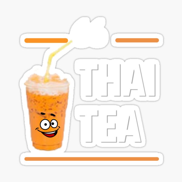 "Thai Tea" Sticker for Sale by Studio-Of-Arts | Redbubble