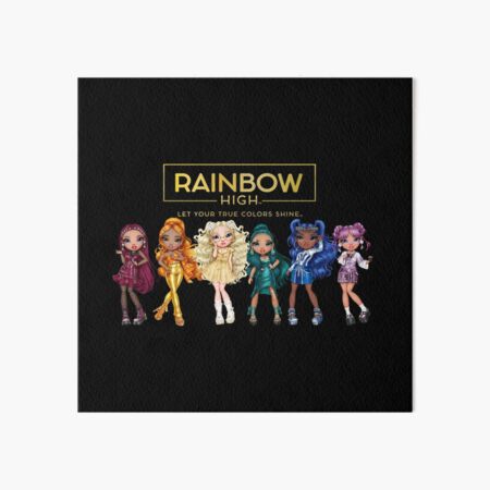 "Rainbow High series 4 characters with logo " Art Board Print by ...