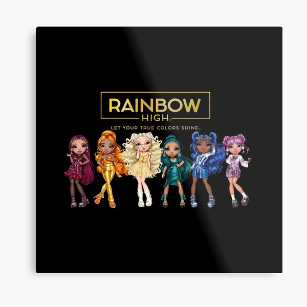 "Rainbow High series 4 characters with logo " Metal Print for Sale by ...