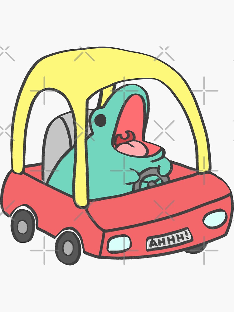 "Toad on the road" Sticker for Sale by IcyBubblegum | Redbubble