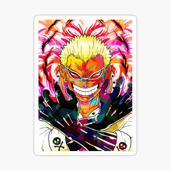 "Donquixote Doflamingo" Sticker for Sale by JaredWiseman | Redbubble
