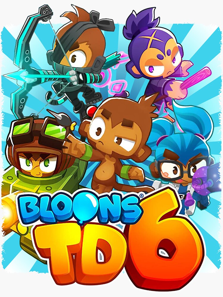 "BLOONS TD 6 " Sticker for Sale by Daynaderson | Redbubble