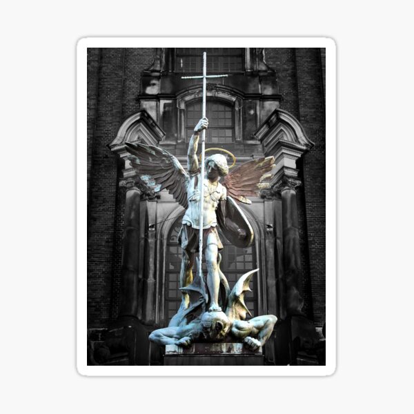 "St. Michael the Archangel" Sticker for Sale by zeiglercarroll | Redbubble