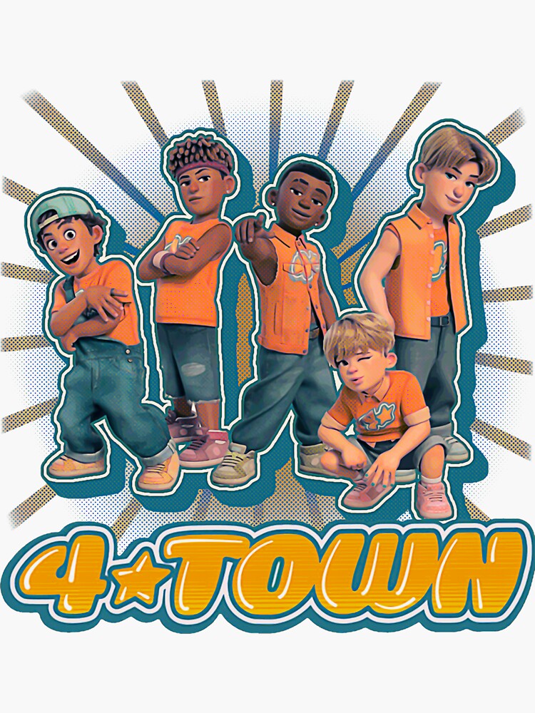 "Turning Red 4TOWN Turning Red" Sticker for Sale by Kittyoseph | Redbubble