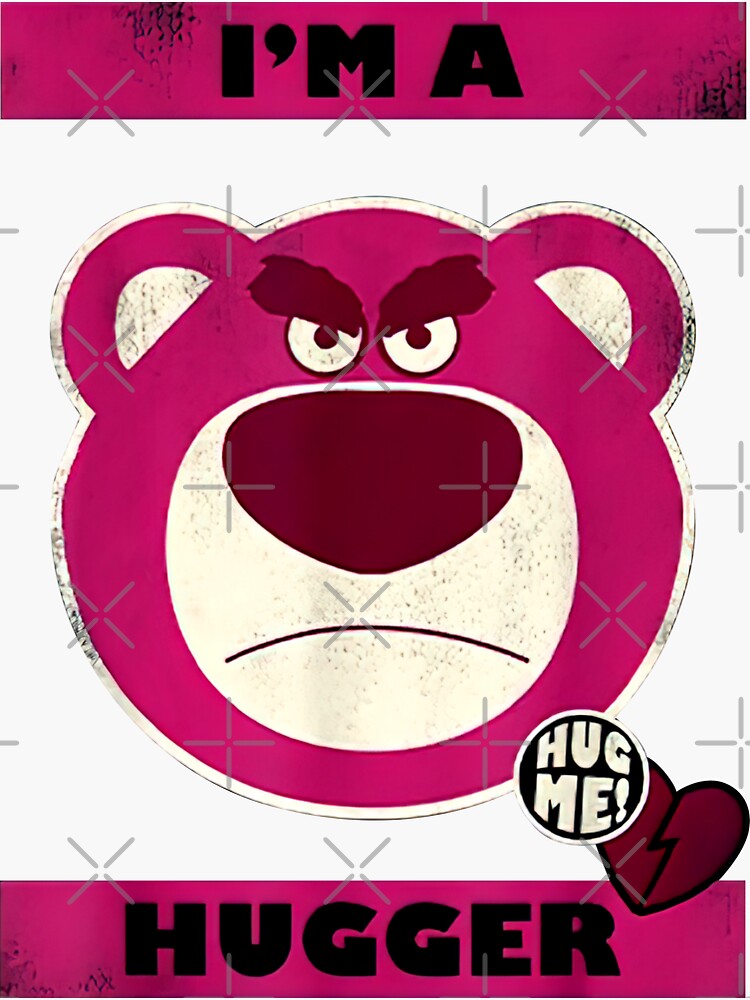 "Lotso Hugger Graphic Funny Cartoon Colorful" Sticker for Sale by ...