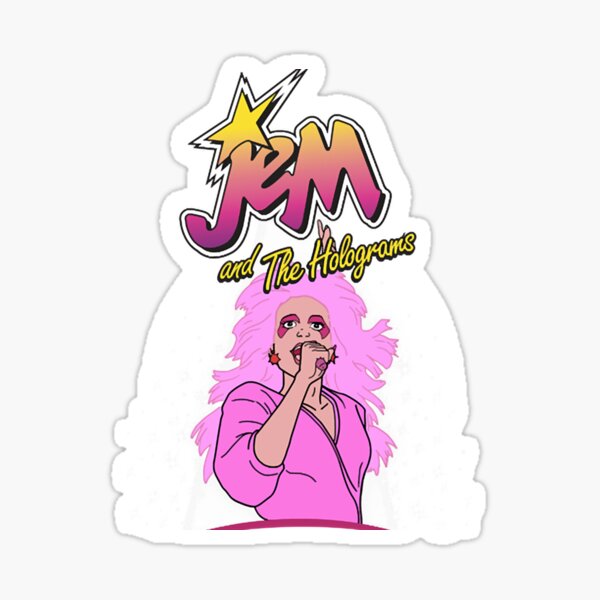 "Jem and the Holograms " Sticker for Sale by Charlotte-Ca | Redbubble
