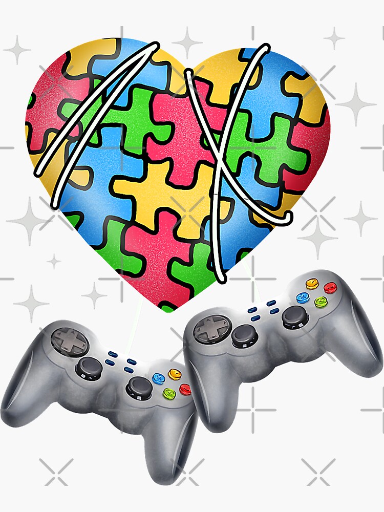 "Autism Gift Game Autism Awareness Month Day" Sticker for Sale by ...