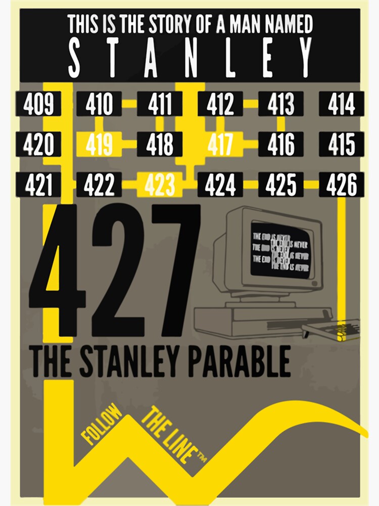 "The Stanley Parable " Sticker for Sale by BentGarcia | Redbubble