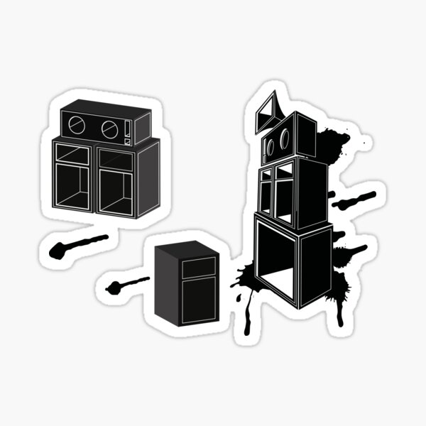 "Sound System Setup" Sticker for Sale by SpreadMoreLove | Redbubble