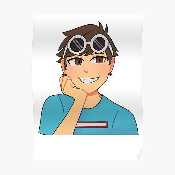"Georgenotfound glasses anime" Poster for Sale by Abigial360 | Redbubble
