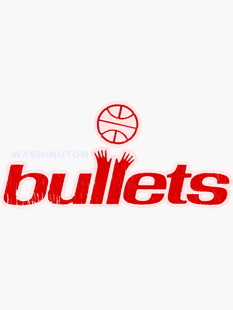 "Washington Bullets Retro Defunct Basketball" Sticker for Sale by ...