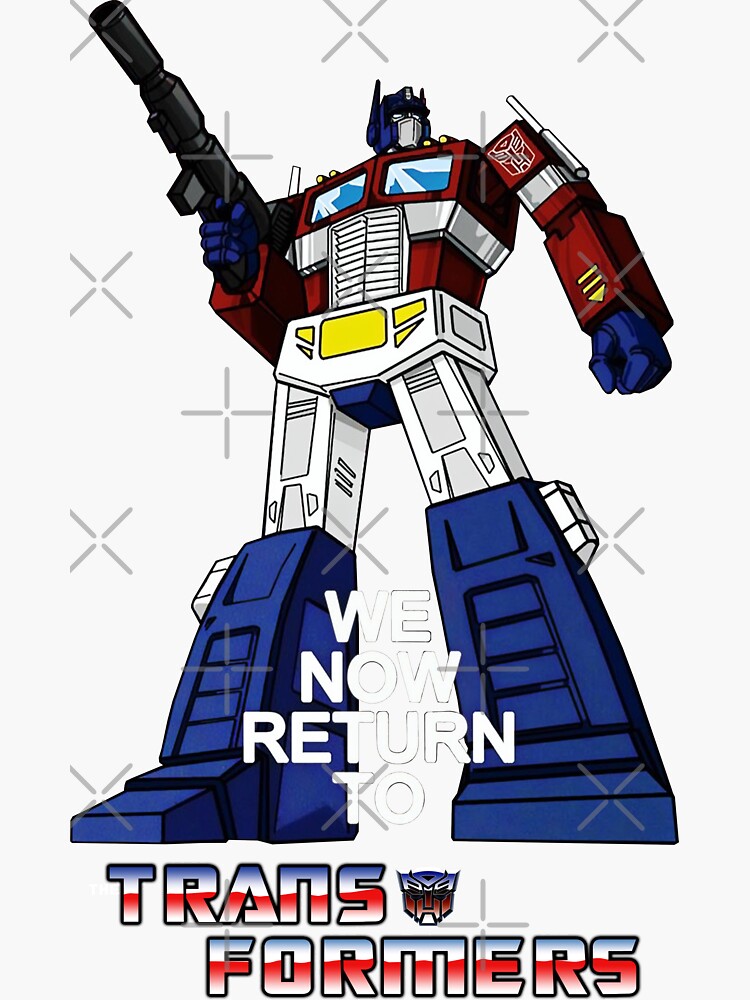 "Transformers Retro Commercial Break Cell" Sticker for Sale by ...