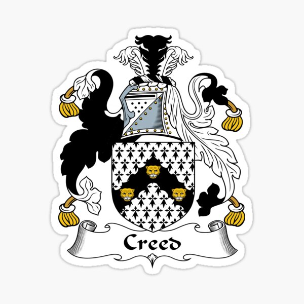 "Creed" Sticker for Sale by HaroldHeraldry | Redbubble