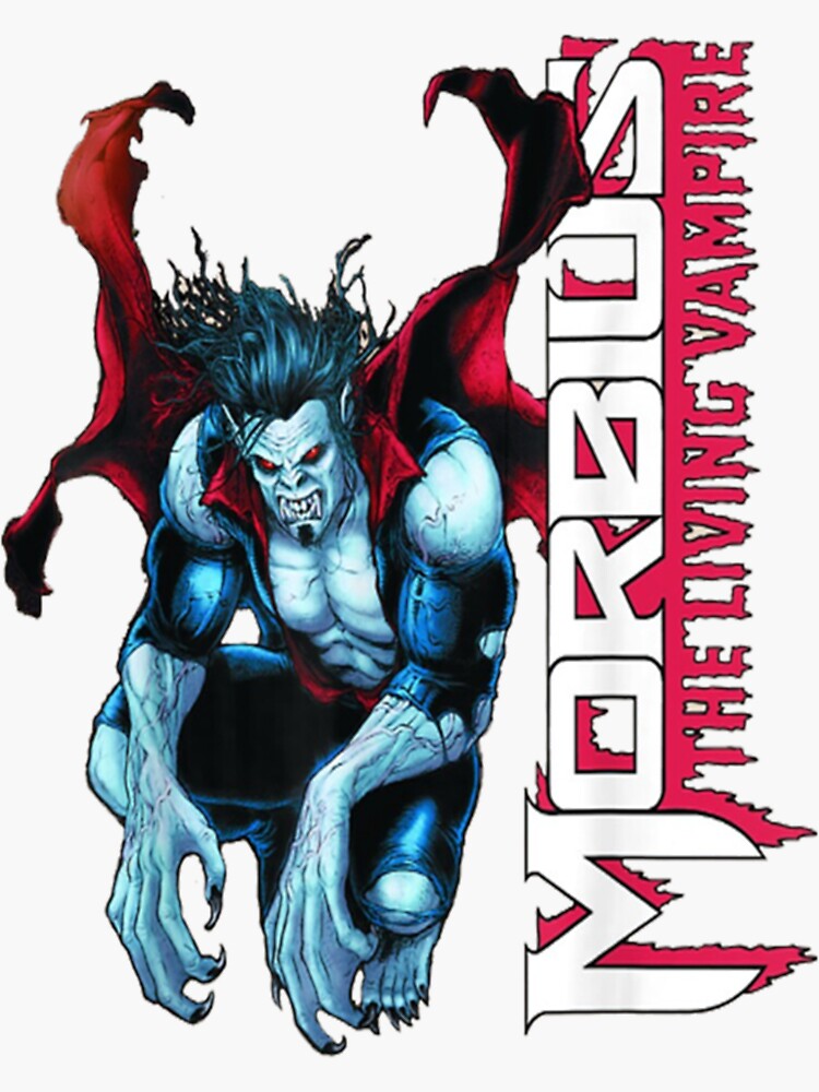 "Morbius The Living Vampire Crouching Logo " Sticker for Sale by ...