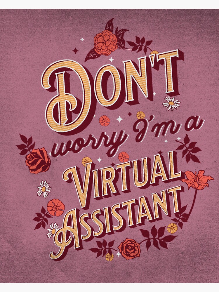 "Virtual Assistant" Sticker for Sale by Hotbees | Redbubble