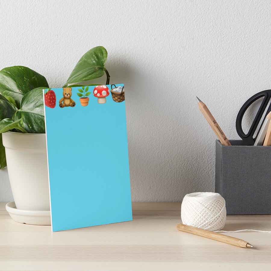 "Cottagecore Emojis " Art Board Print for Sale by WaltrautGiese | Redbubble