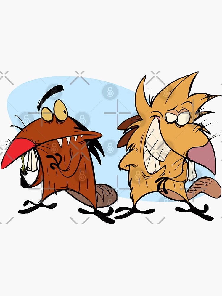 "Funny Gifts Angry Cartoon Tv Series Beavers Idol Gift Fot You" Sticker ...