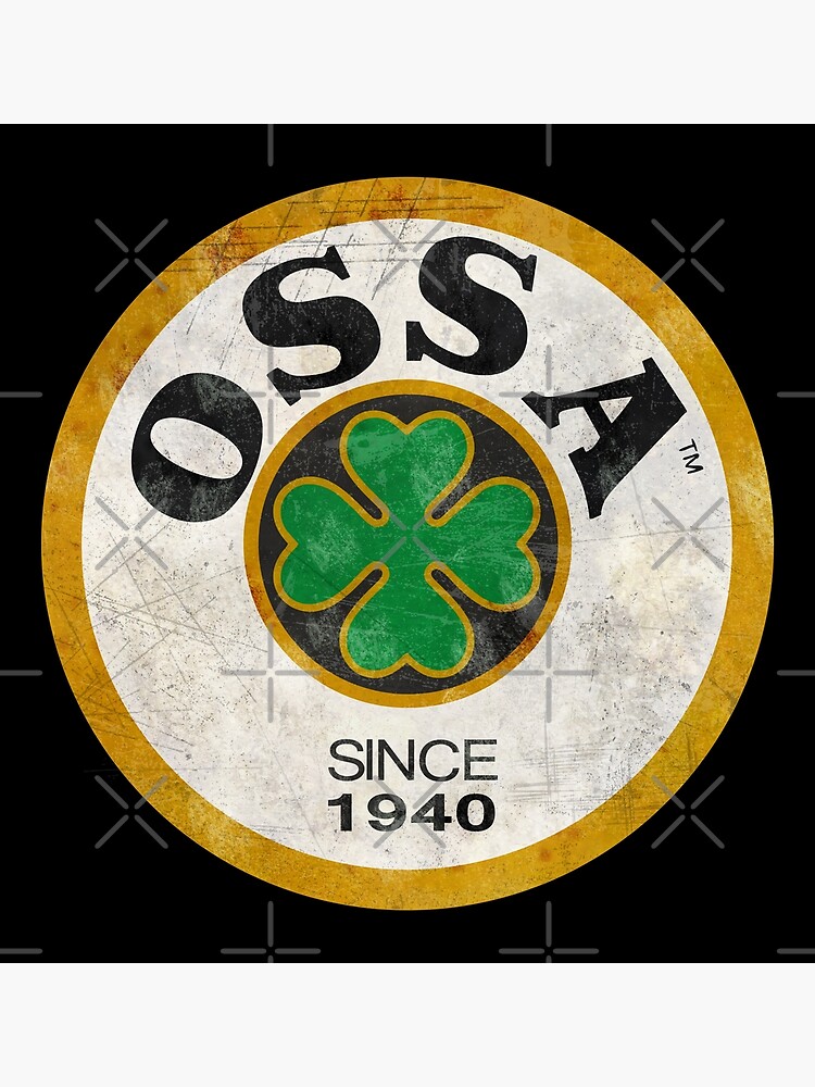 "Ossa Motorcycles. Since 1940 Retro Badge" Poster for Sale by ...
