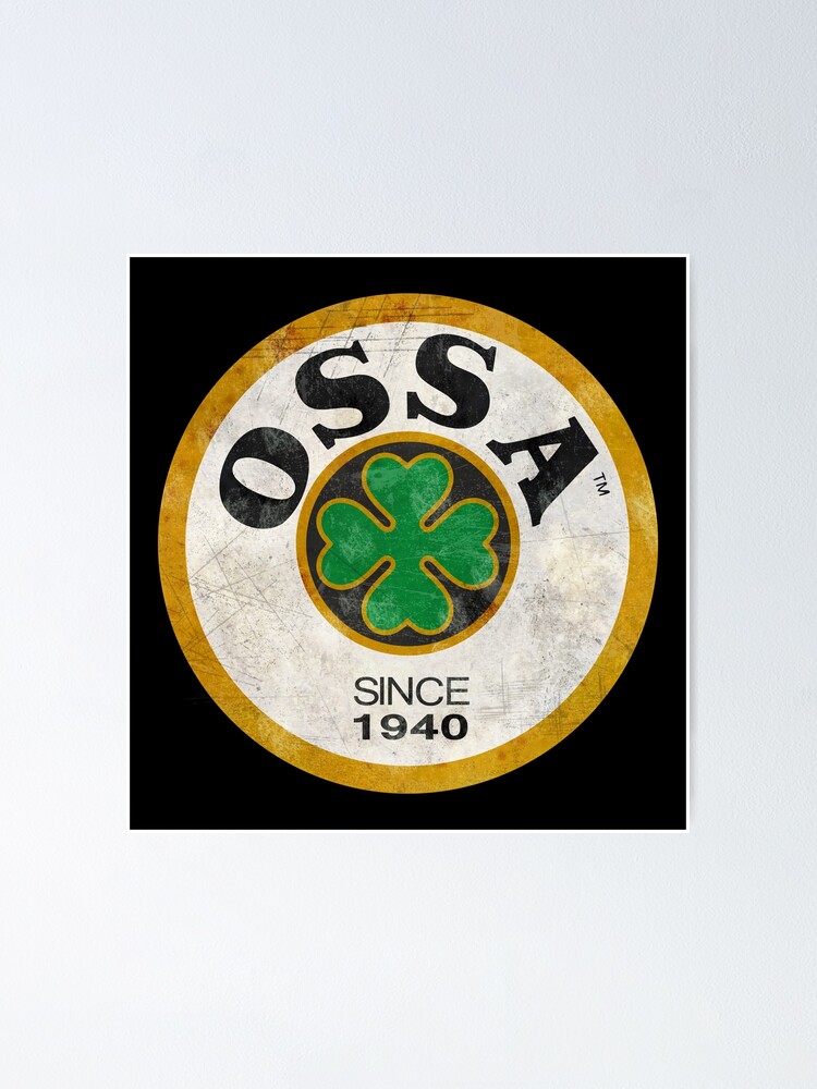 "Ossa Motorcycles. Since 1940 Retro Badge" Poster for Sale by ...