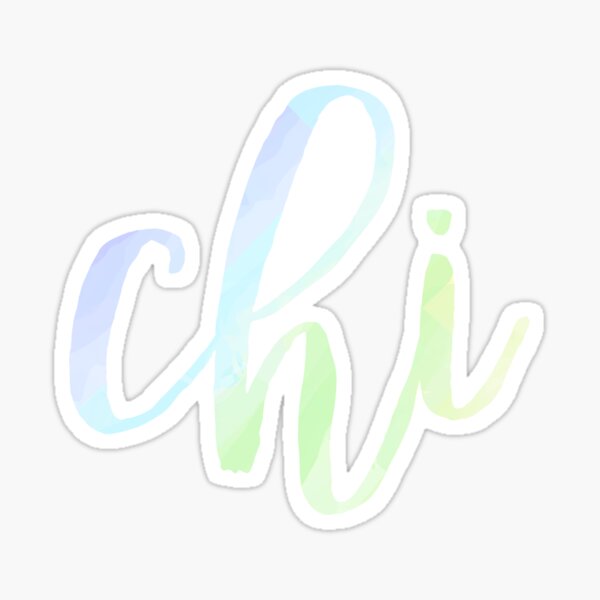 "Chi" Sticker for Sale by darcy23 | Redbubble