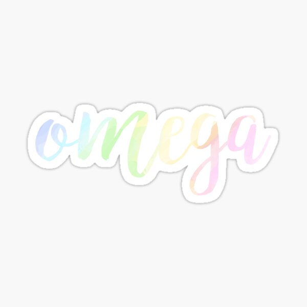 "Omega" Sticker for Sale by darcy23 | Redbubble