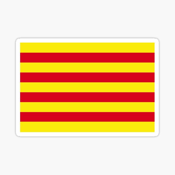 "Flag of Catalonia" Sticker for Sale by Shorlick | Redbubble