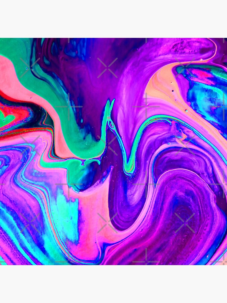 "Rainbow Abstract Painting" Poster for Sale by DoggoPaws | Redbubble