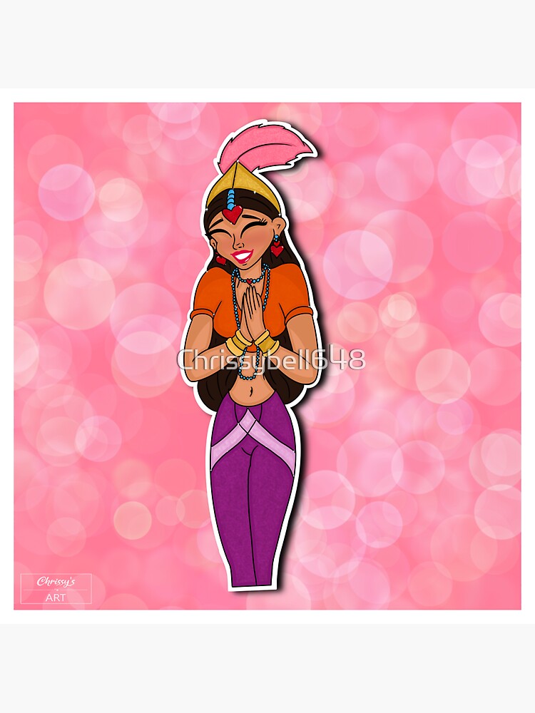 "Princess Yum Yum with Background " Sticker for Sale by Chrissybell648 ...
