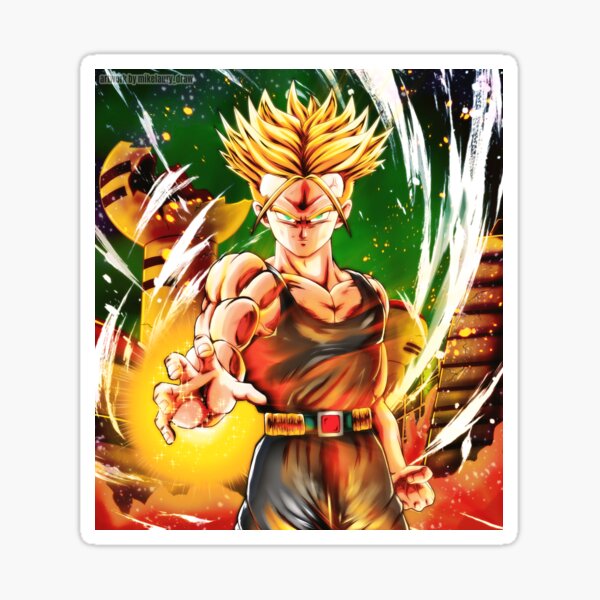"trunks v2" Sticker for Sale by mikelaurydraw | Redbubble