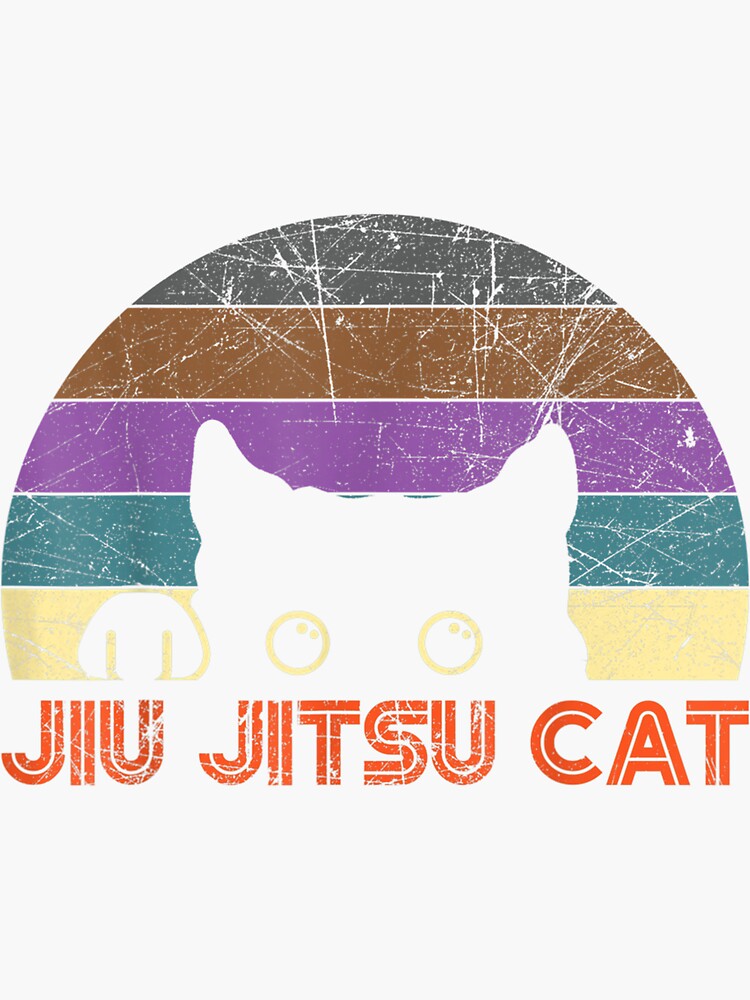 "Brazilian Jiu jitsu-MMA jujitsu Cat" Sticker for Sale by eggenbergdi ...