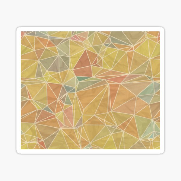 "Retro Paper Texture Geometric Pattern" Sticker for Sale by ...