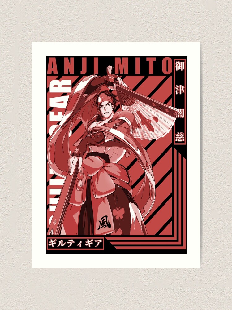 "Anji mito guilty gear" Art Print for Sale by nikmatulailu | Redbubble