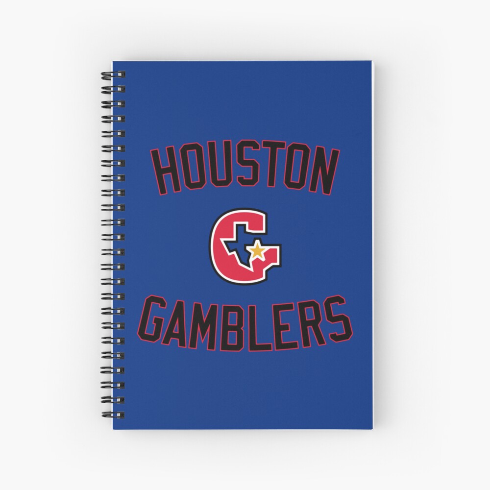 "Usfl Merch Houston Gamblers Logo" Spiral Notebook by FriendlyDesigna ...