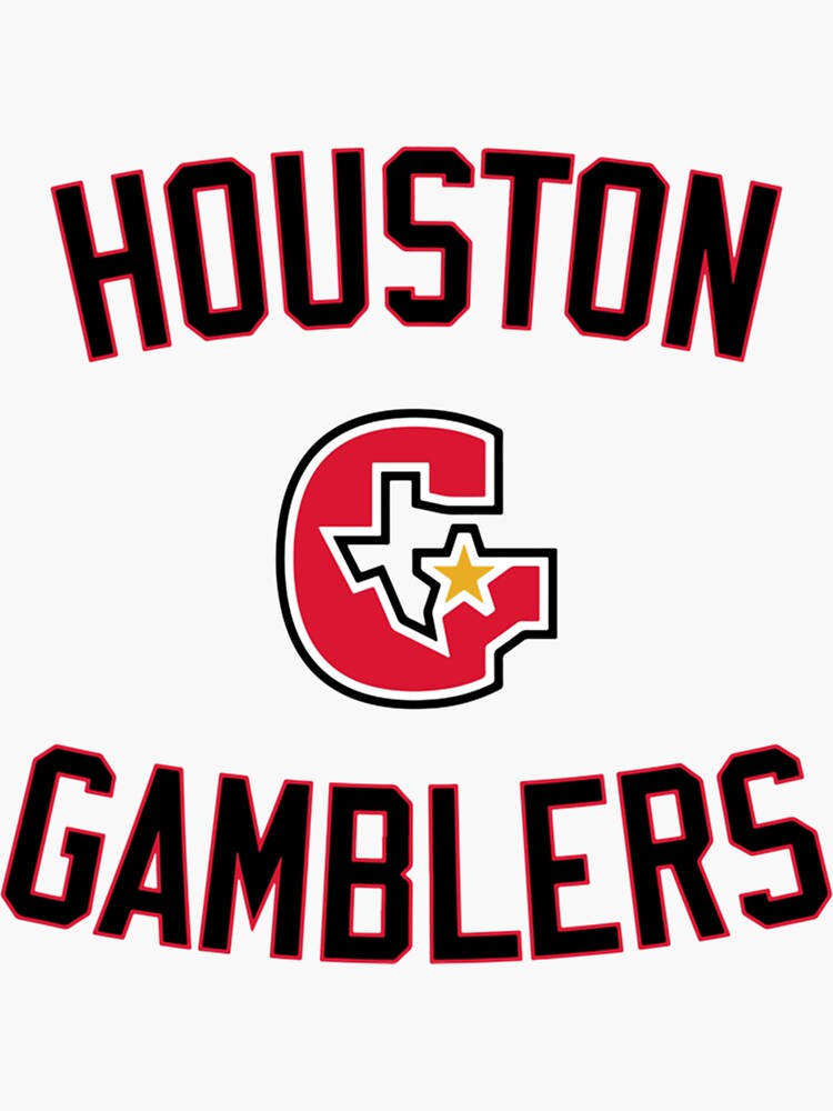 "Usfl Merch Houston Gamblers-Logo" Sticker von FriendlyDesigna | Redbubble