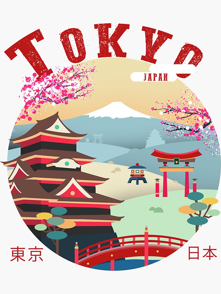 "Tokyo,JAPAN" Sticker for Sale by TokyoLuv1 | Redbubble