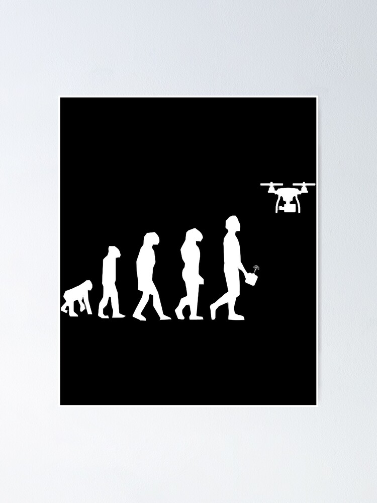 "Drone Evolution Pilot" Poster for Sale by HuangFengg | Redbubble