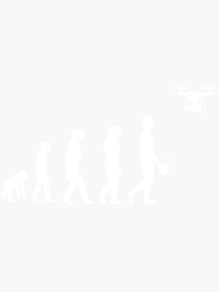 "Drone Evolution Pilot" Sticker for Sale by HuangFengg | Redbubble