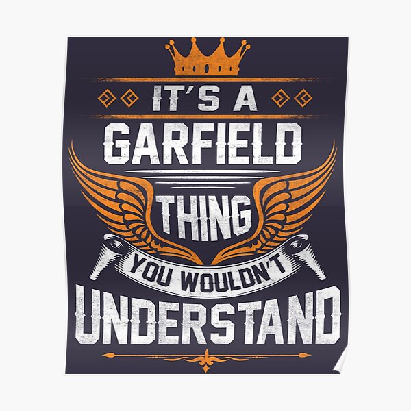 Póster «Nombre de Garfield rosa Nombre de la cosa de Garfield que no ...