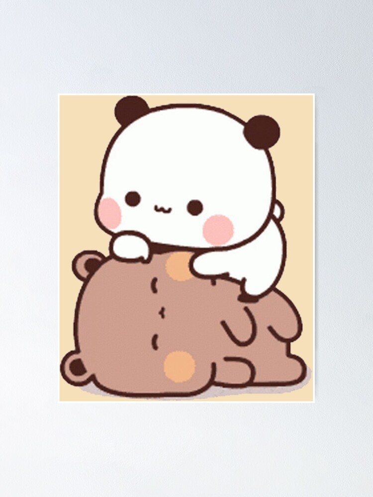 "Cute Bubu Is Laying On The Sleeping Dudu" Poster for Sale by ...