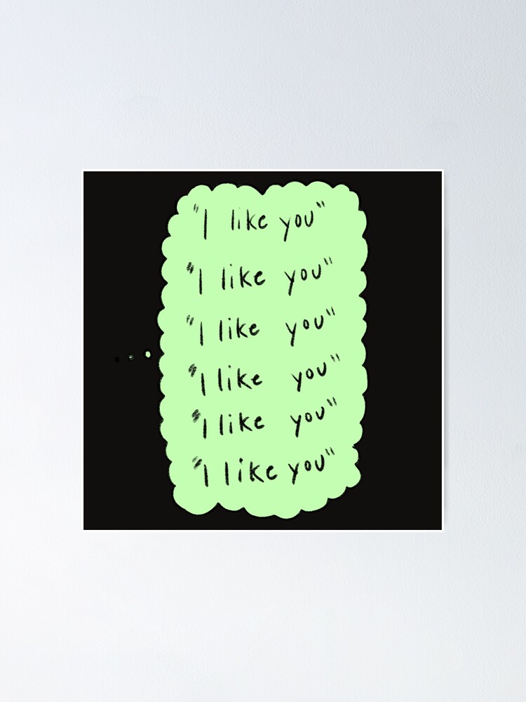 "Heartstopper "I like you" " Poster for Sale by bluextrex | Redbubble