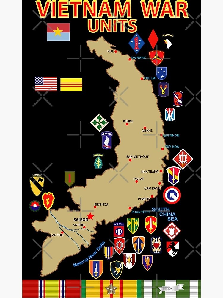 South Vietnam Map With Units