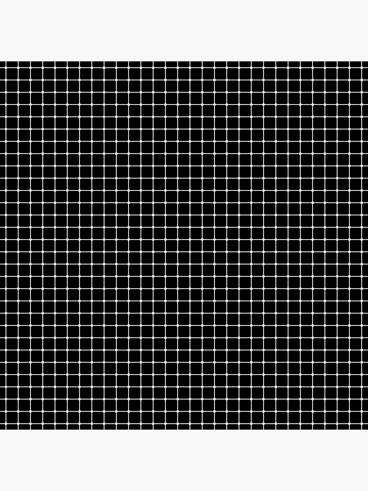 "Black and White Dot Optical Illusion Grid" Sticker by sciencenotes ...