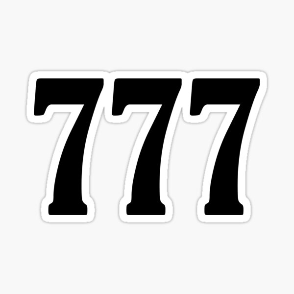 "777 Angel number" Sticker for Sale by Manifest-Store | Redbubble