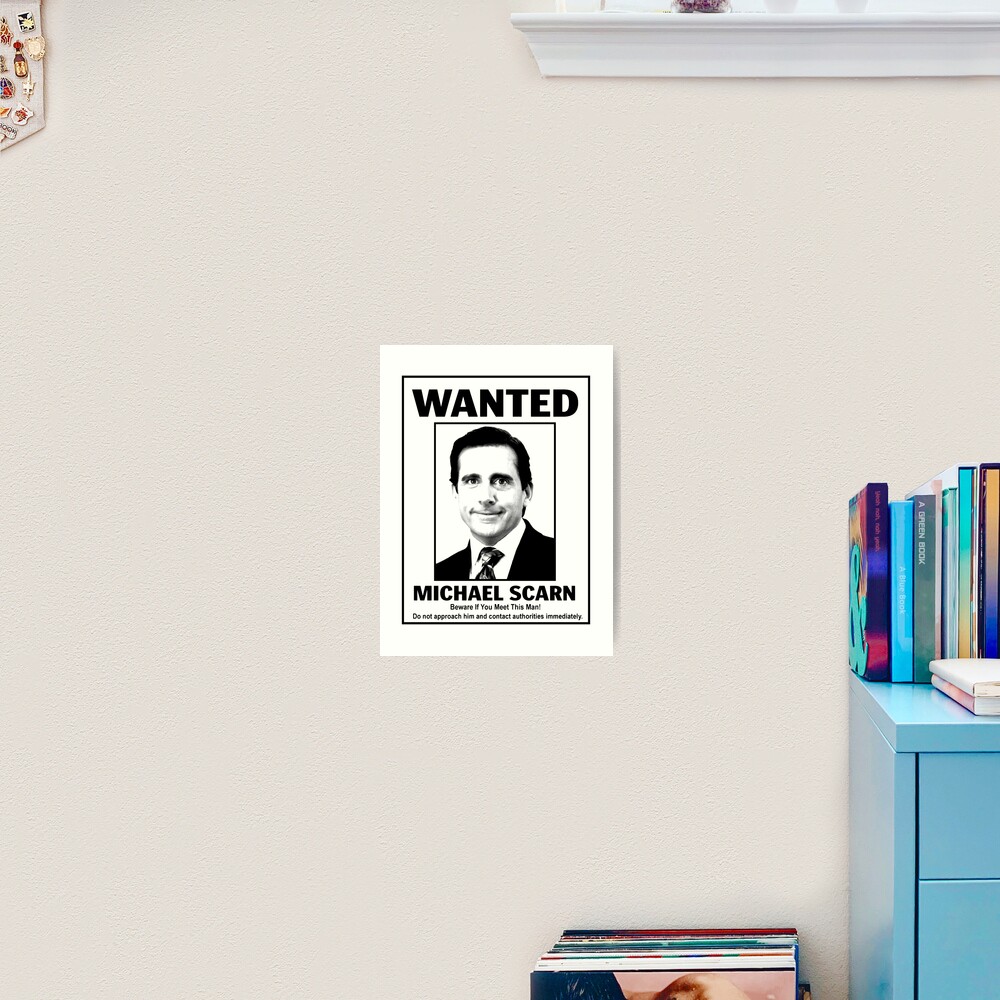 Lámina artística «Michael Scarn Wanted Poster - Threat Level Midnight ...