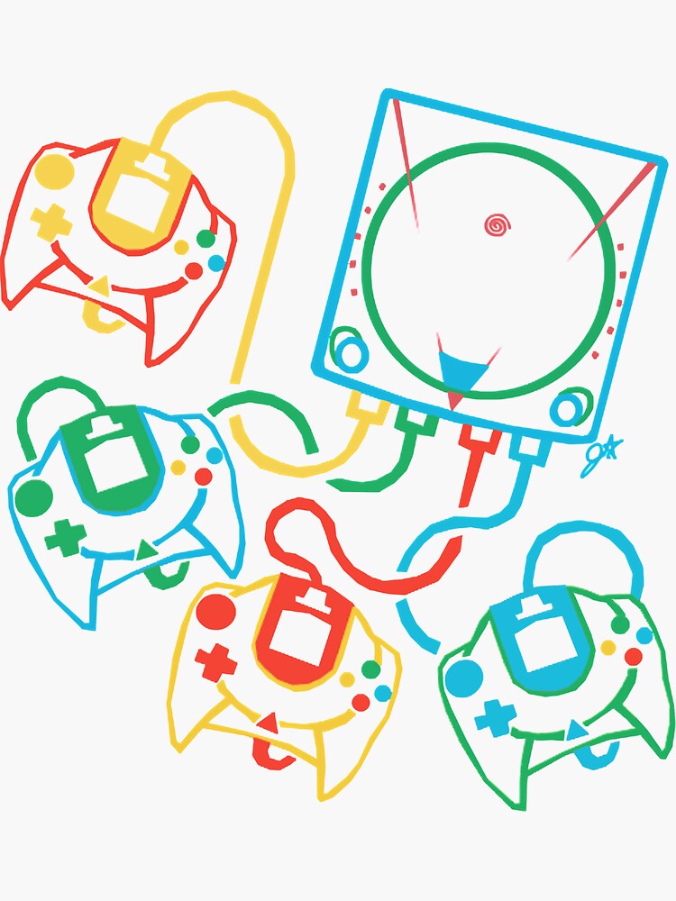 "Dreamcast " Sticker for Sale by Leticanhell | Redbubble