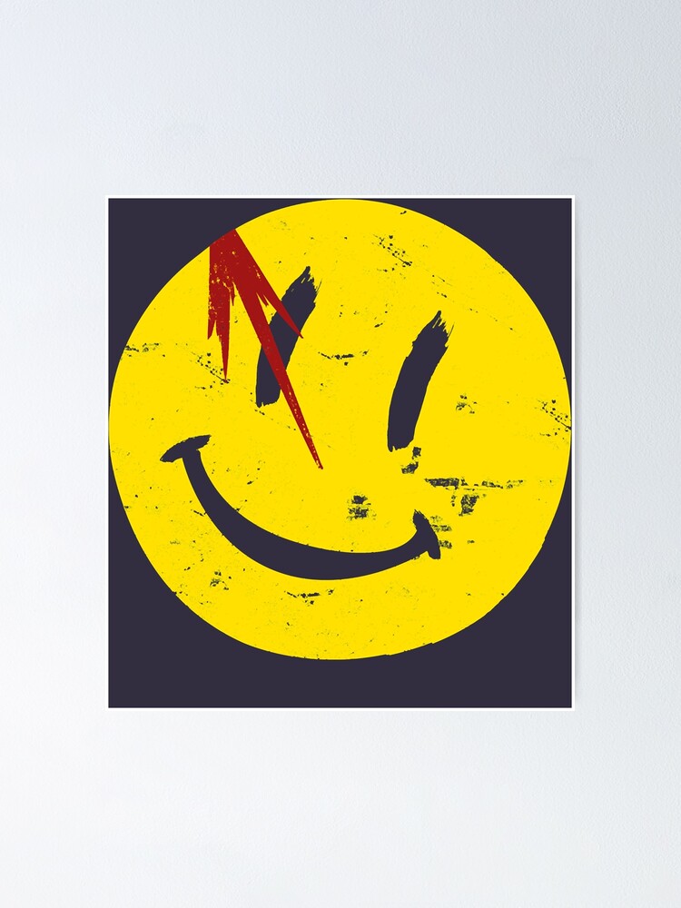 "Dark Red Watchmen Symbol Smile Vintage" Poster for Sale by ...