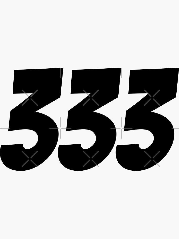 Pegatina «333 Número de ángel» de Manifest-Store | Redbubble