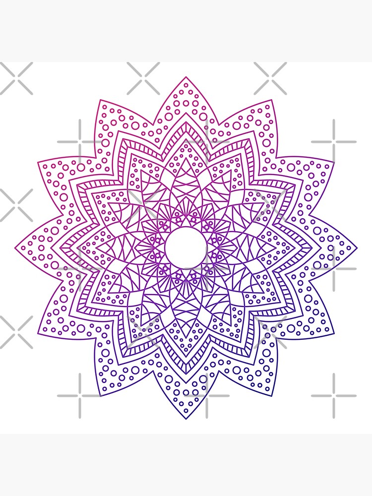 "Mandala Subtle Abstract Bi Pride Flag Pink Blue" Poster for Sale by ...