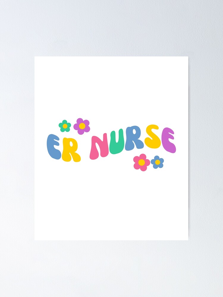 Póster «Enfermera de emergencia - RN - Enfermera registrada - Enfermera ...
