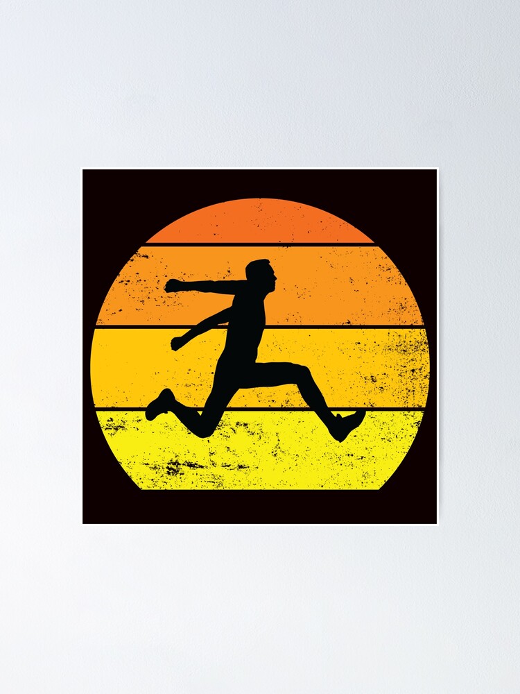 "Retro Vintage Long Jump, Funny Long Jump, Long Jumping, Long Jumper ...